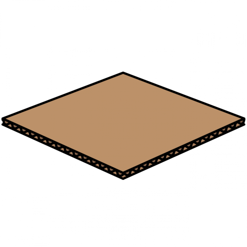 Golfkartonnen plaat (fefco 0110) » Dozenlatenmaken